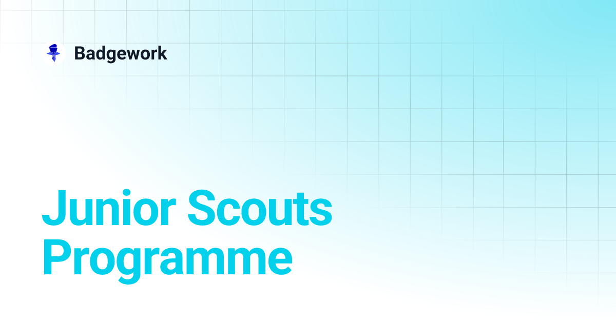 Junior Scouts Programme | Badgework